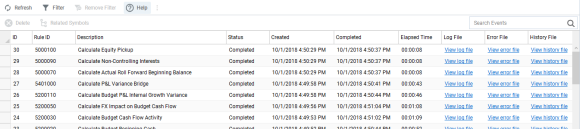 Monitoring Events – Longview v24
