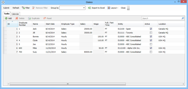 Sample Documents For Tables – Longview v24