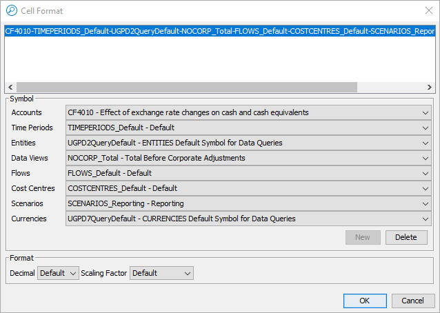 Editing Cell Formats – Longview v24
