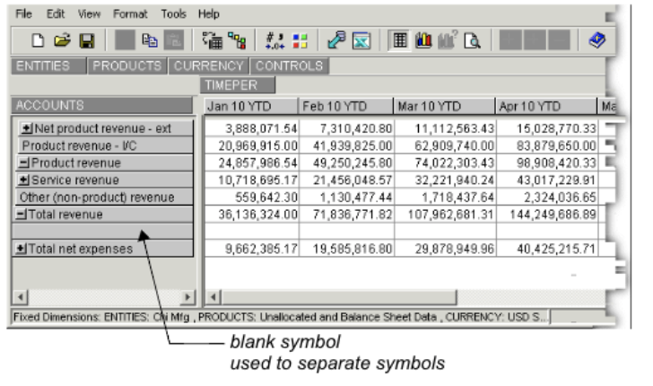 Adjusting Spacing With Blank Symbols – Longview v24